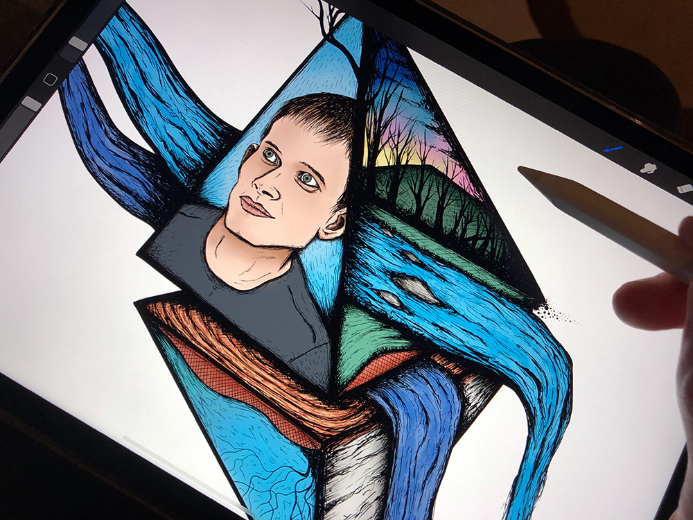 Ethereum and Vitalik Buterin Digital Artwork | Art on Ethereum in 2021