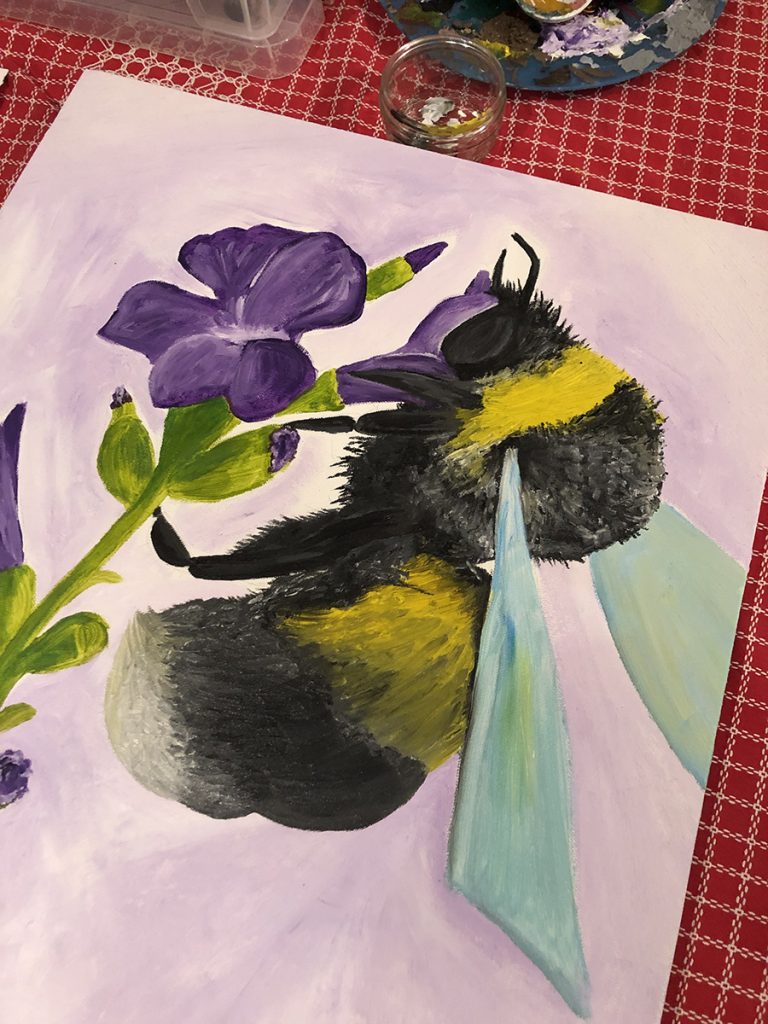 Bee Oil Painting on Canvas - MJWARD