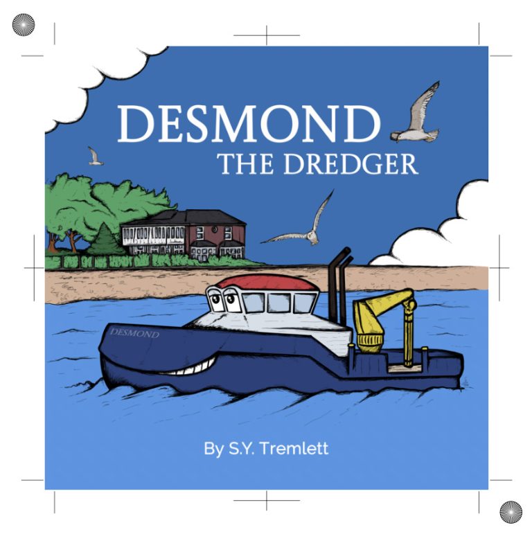 Boat Cartoon Drawing | Desmond the Dredger | Langstone Harbour